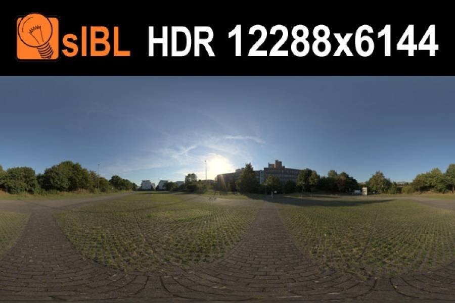 HDRI 088 Parking Lot - Clear Sky - Professional HDRI | HDRI Hub