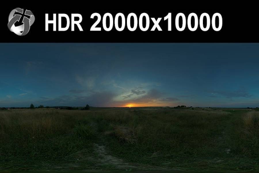 HDR 158 Blue Evening Sky 20k - Professional HDRI | HDRI Hub