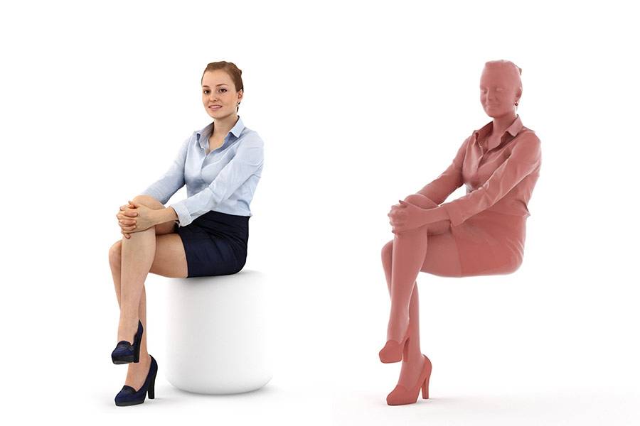 3D People Model: Woman Petra 0166 - Professional 3D Model | HDRI Hub