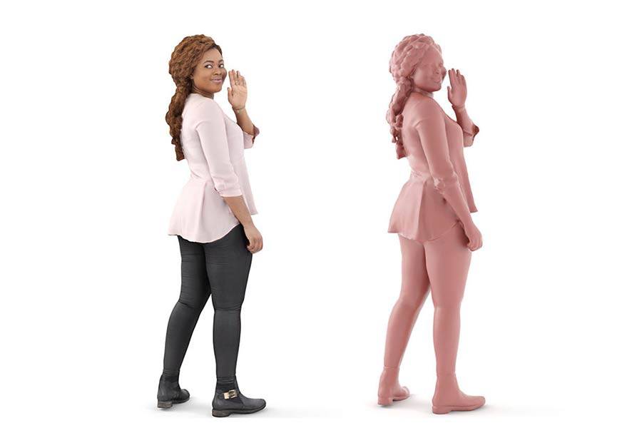 3D People Model: Woman Chloe 0226 - Professional 3D Model | HDRI Hub