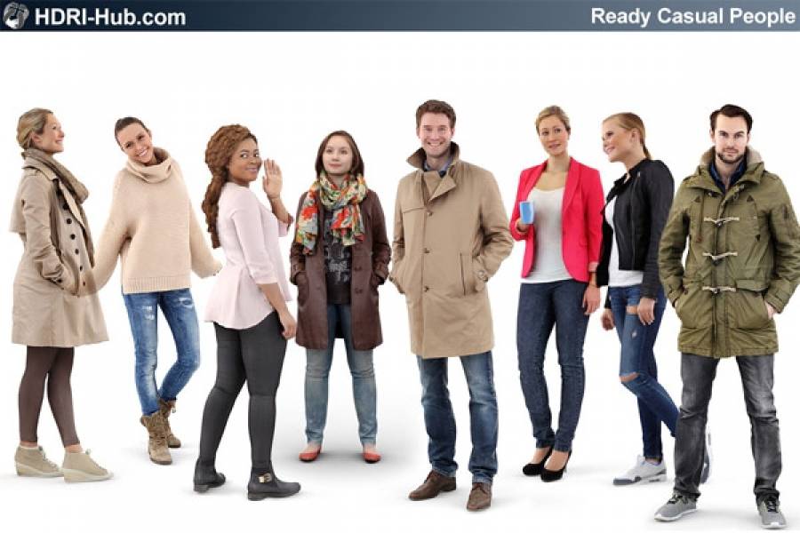 3D People Casual 03 - Professional HDRI | HDRI Hub